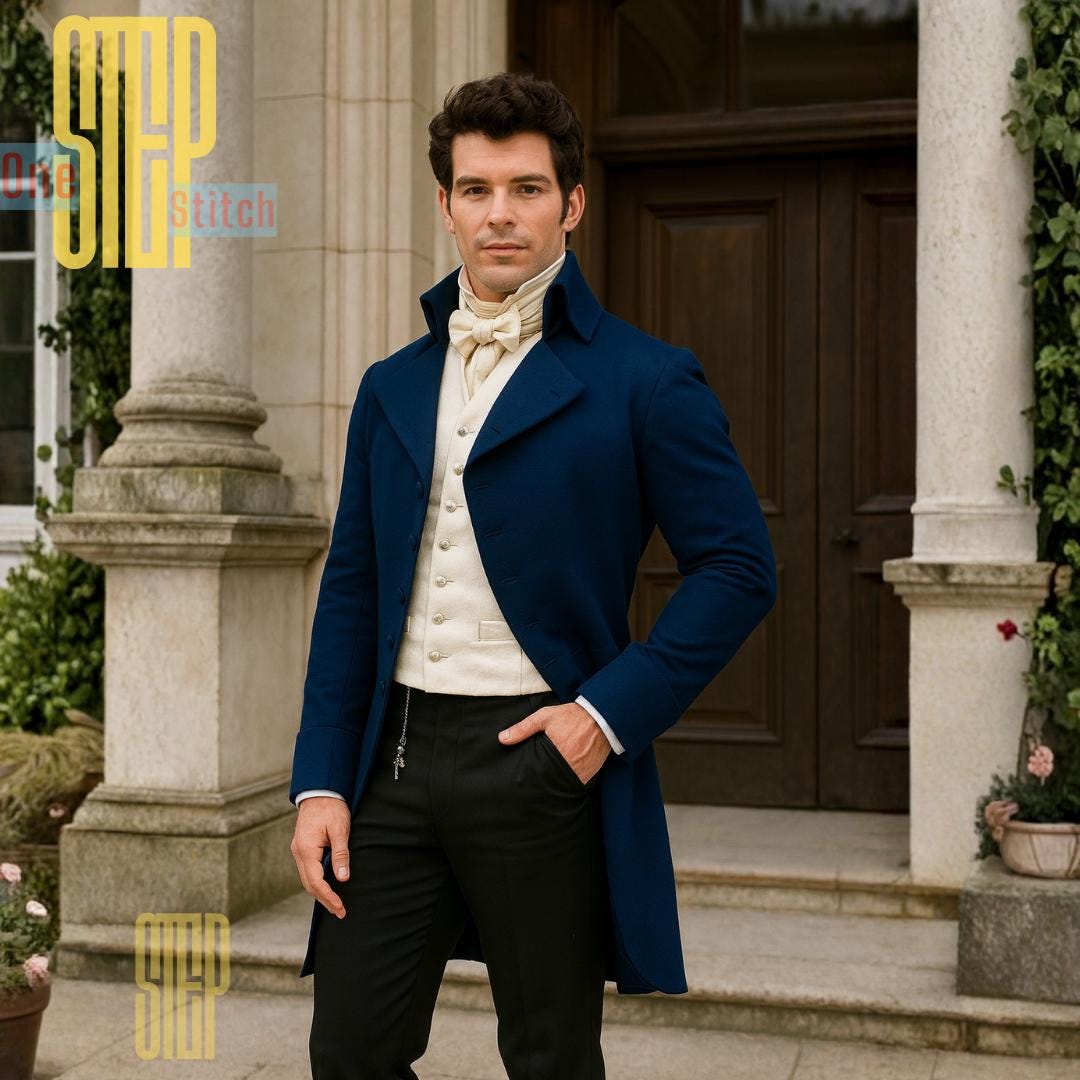 Regency Tailcoat for Men – Jane Austen Inspired Suit Jacket – Victorian ...