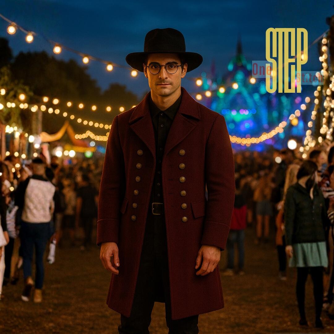 Regency Burgundy Wool Overcoat | Vintage Victorian Trench Coat | Gothic ...