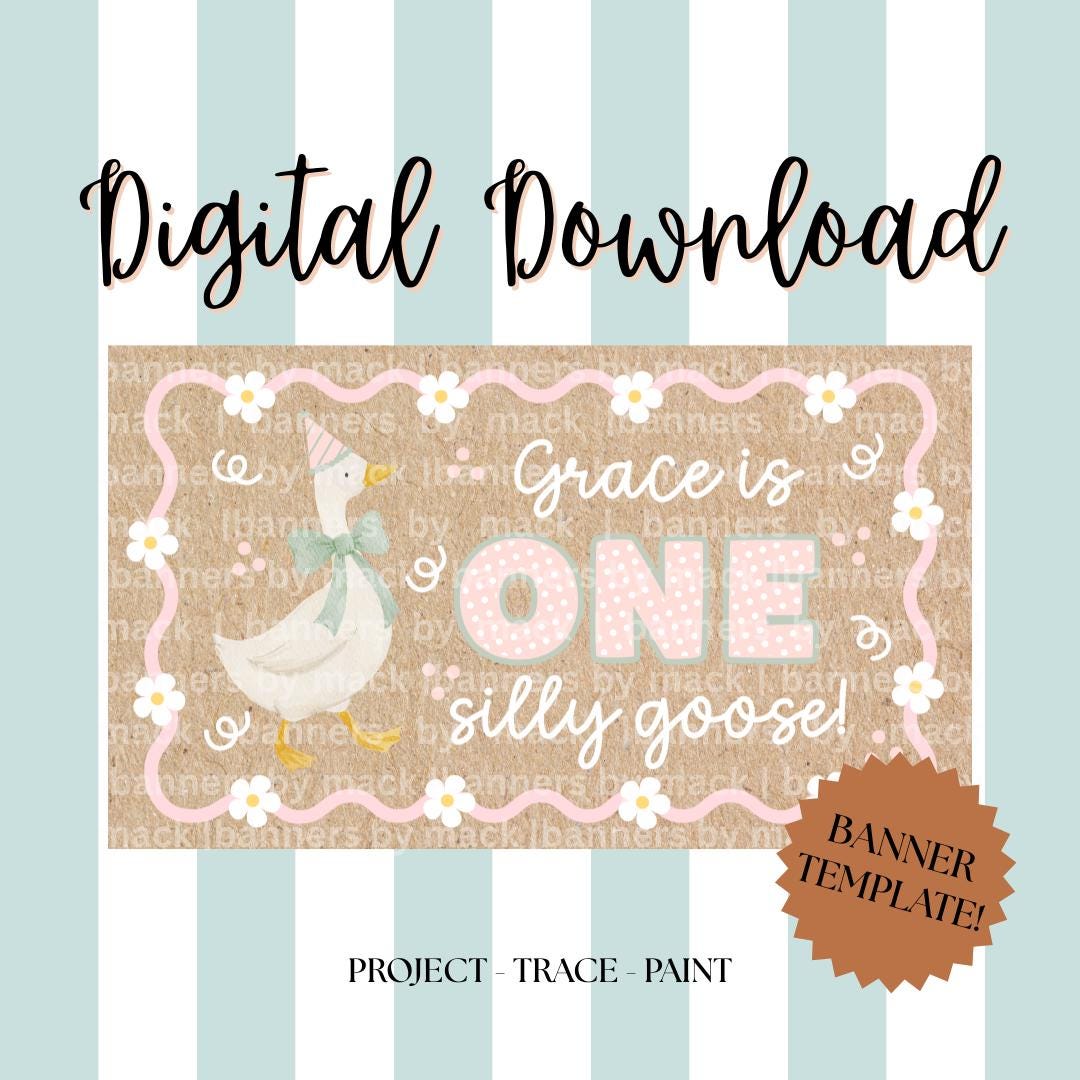 One Silly Goose Banner Template 60"x35" | Editable Canva Design ...