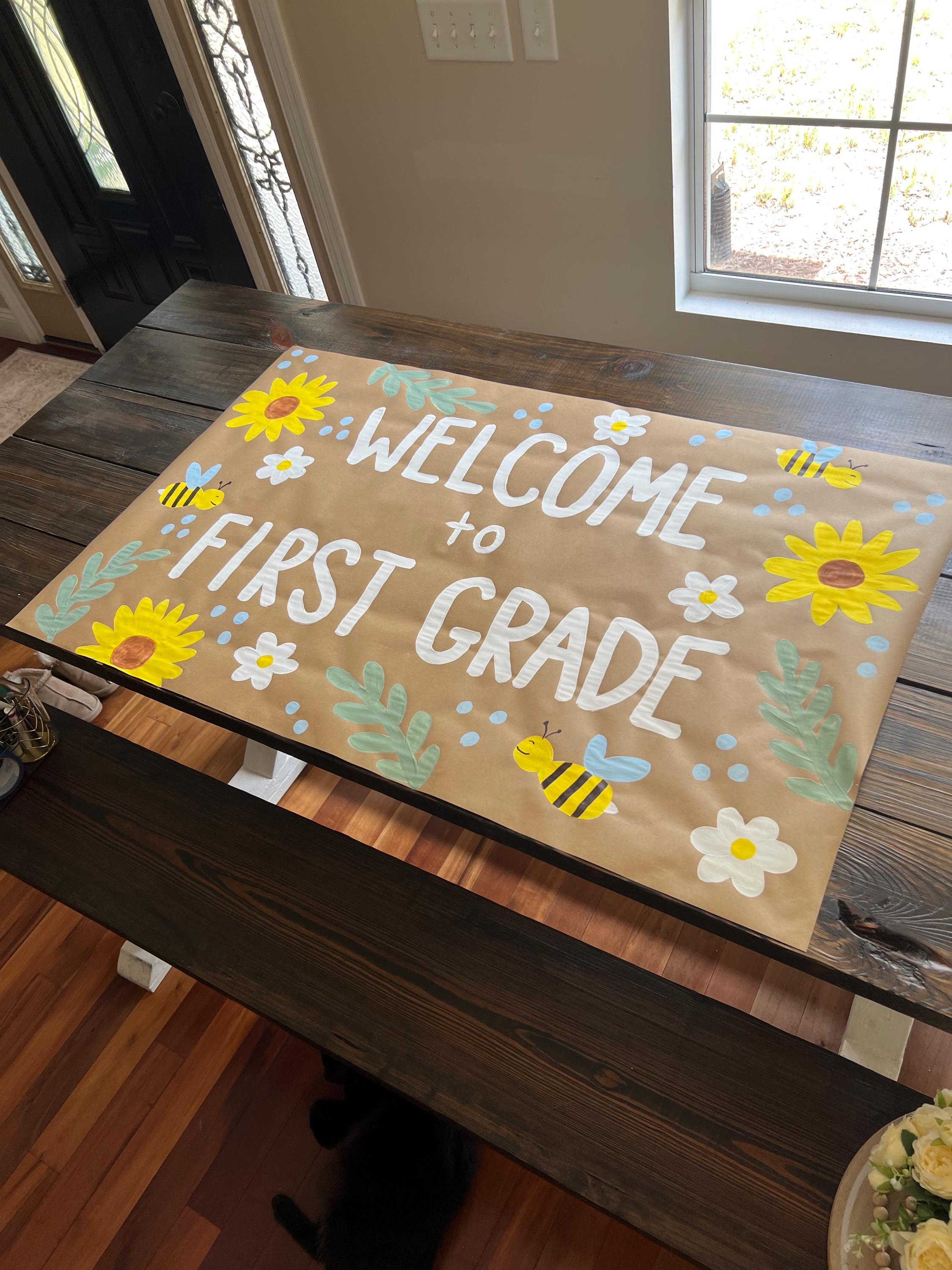 Custom Teacher Appreciation Painted Banner | Classroom Sign | Event ...