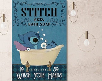 Stitch Toilet Poster - Etsy