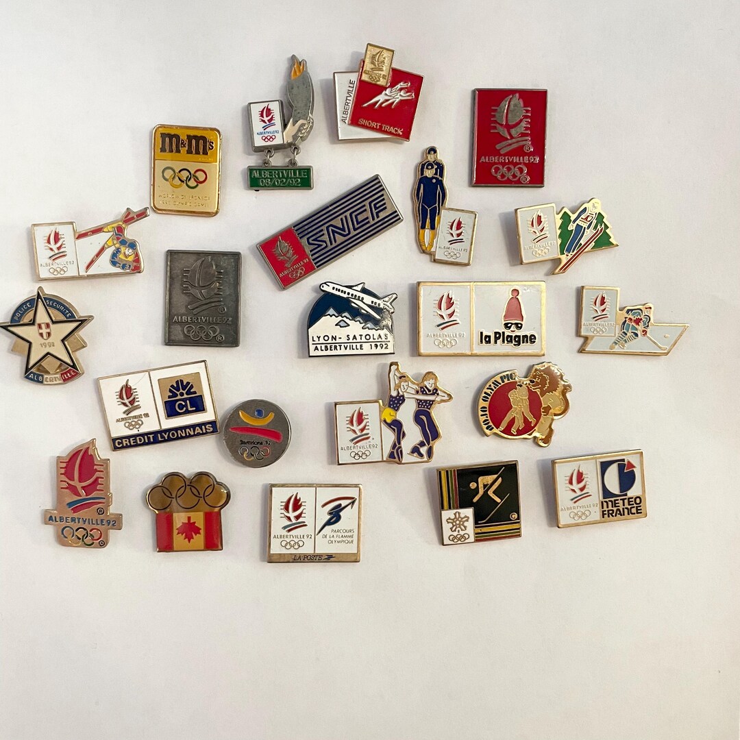 Vintage Pin Badges Olympic Games - Etsy