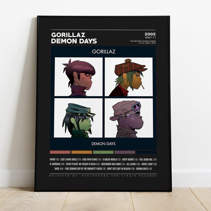 Demon Days Album Cover - Etsy
