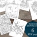 Plant Shelfie PDF Printable Colouring Page for Adults, Instant Download ...