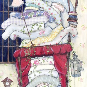 The Princess and the Pea Fairy Tale Coloring Page for Adults - Etsy