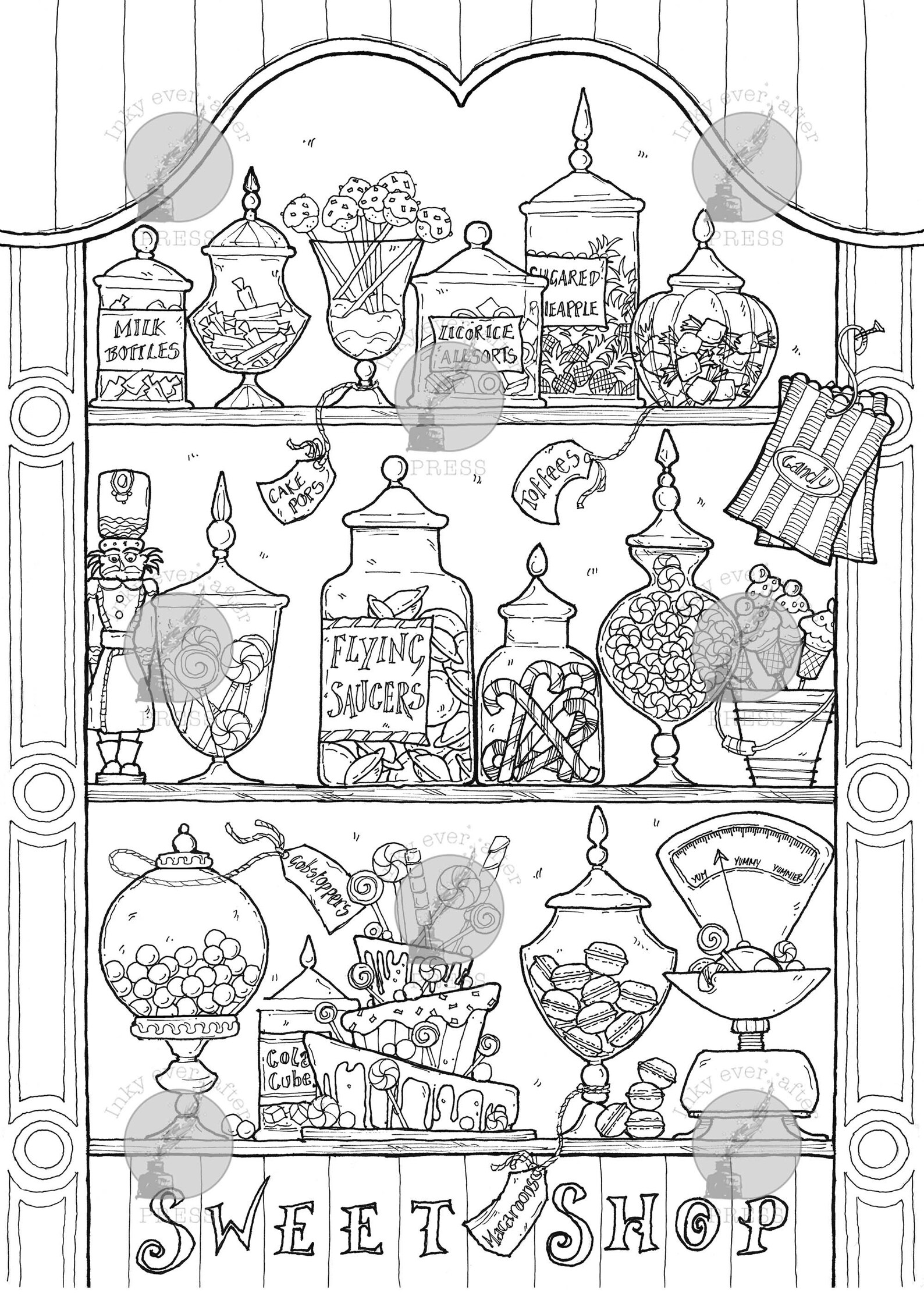 Shelfies PDF Coloring Page Bundle for Adults Halloween | Etsy