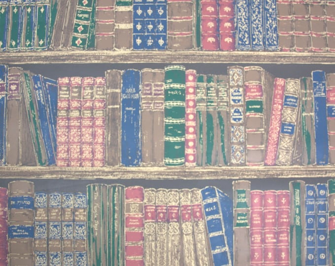 Retro Wallpaper by the Yard 90s Vintage Wallpaper - 1990s Books on ...