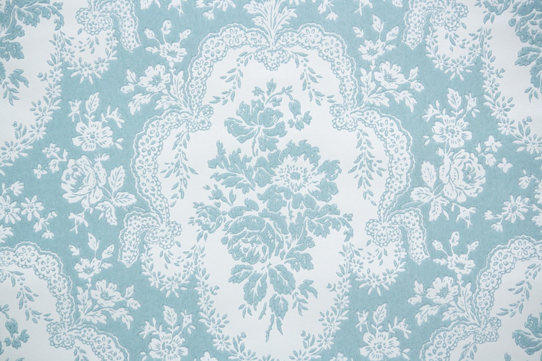 Retro Flock Wallpaper by the Yard 70s Vintage Flock Wallpaper - 1970s ...