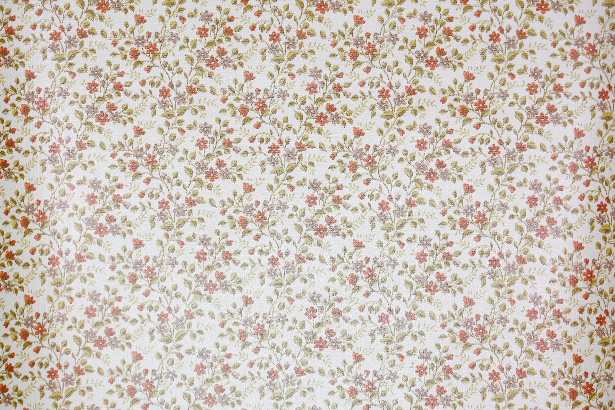 Retro Wallpaper by the Yard 1980s Floral Vintage Wallpaper - Etsy
