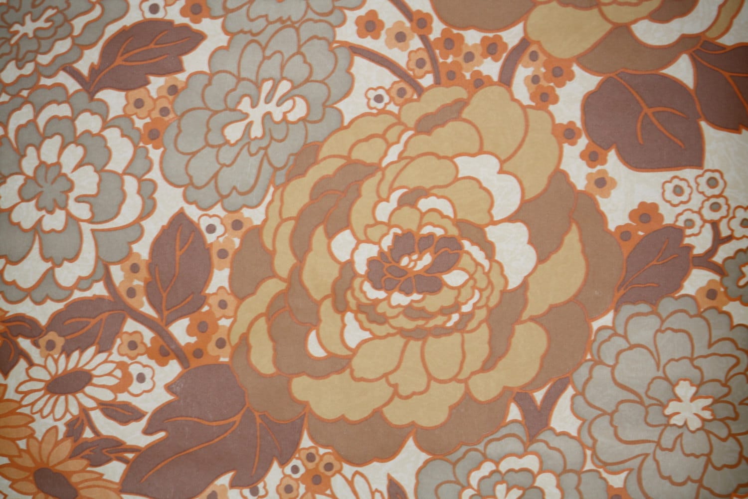 Retro Wallpaper by the Yard 70s Vintage Wallpaper 1970s - Etsy