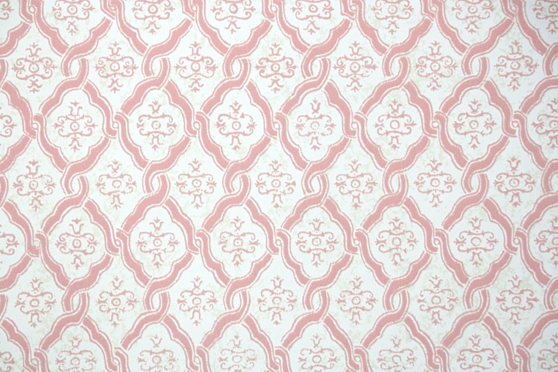 Retro Flock Wallpaper by the Yard 70s Vintage Flock Wallpaper - Etsy