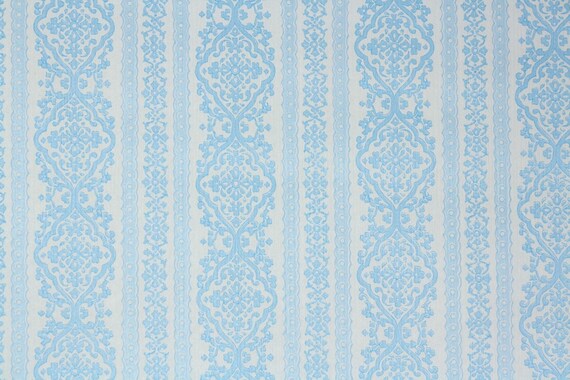 Light Blue Vintage Wallpaper
