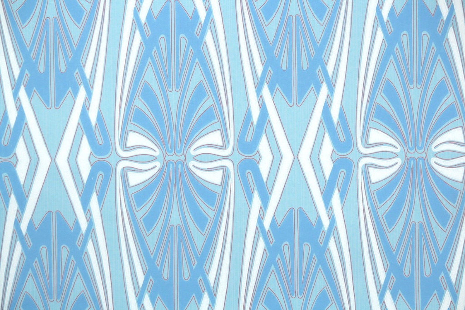 Retro Wallpaper by the Yard 70s Vintage Wallpaper 1970s Blue - Etsy