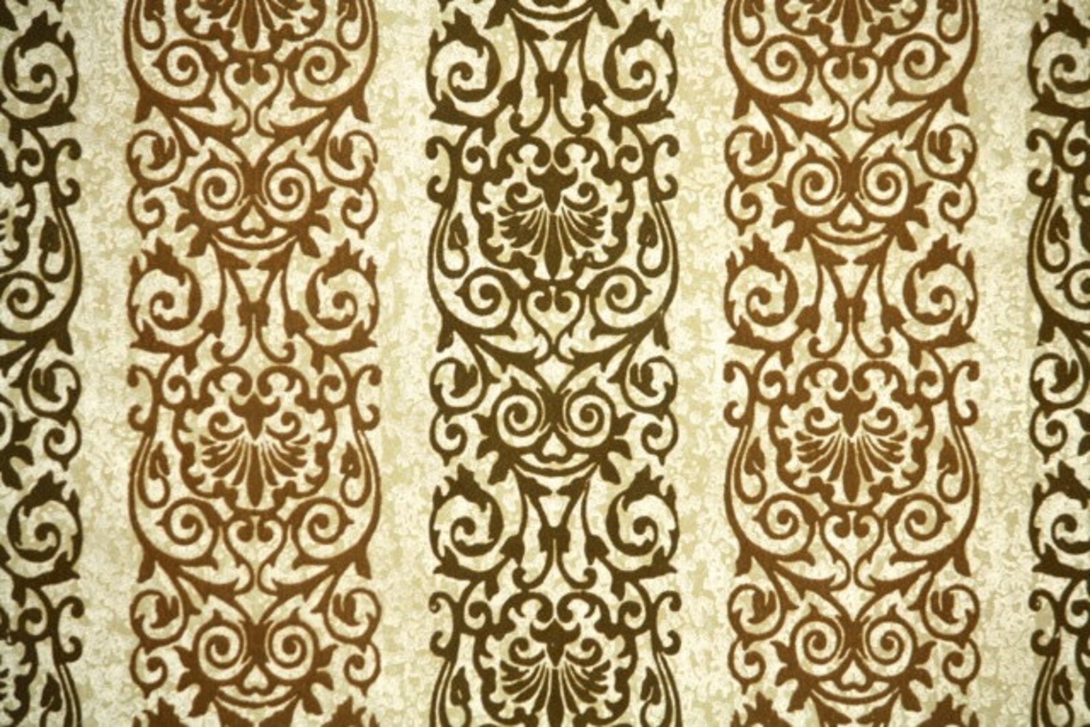 Retro Flock Wallpaper by the Yard Vintage Flock Wallpaper | Etsy