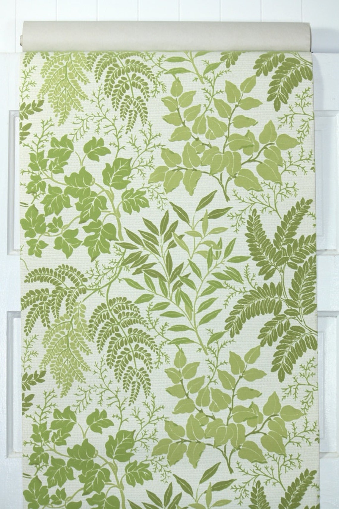 Retro Flock Wallpaper by the Yard 70s Vintage Flock Wallpaper - Etsy