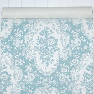 Retro Flock Wallpaper by the Yard 70s Vintage Flock Wallpaper - 1970s ...