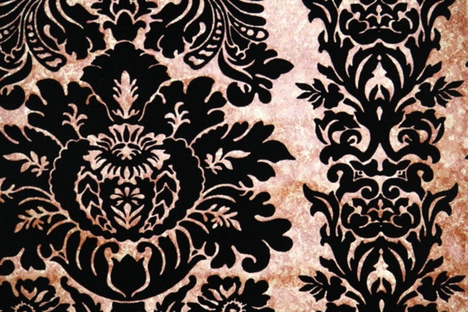 Retro Flock Wallpaper by the Yard 70s Vintage Flock Wallpaper | Etsy