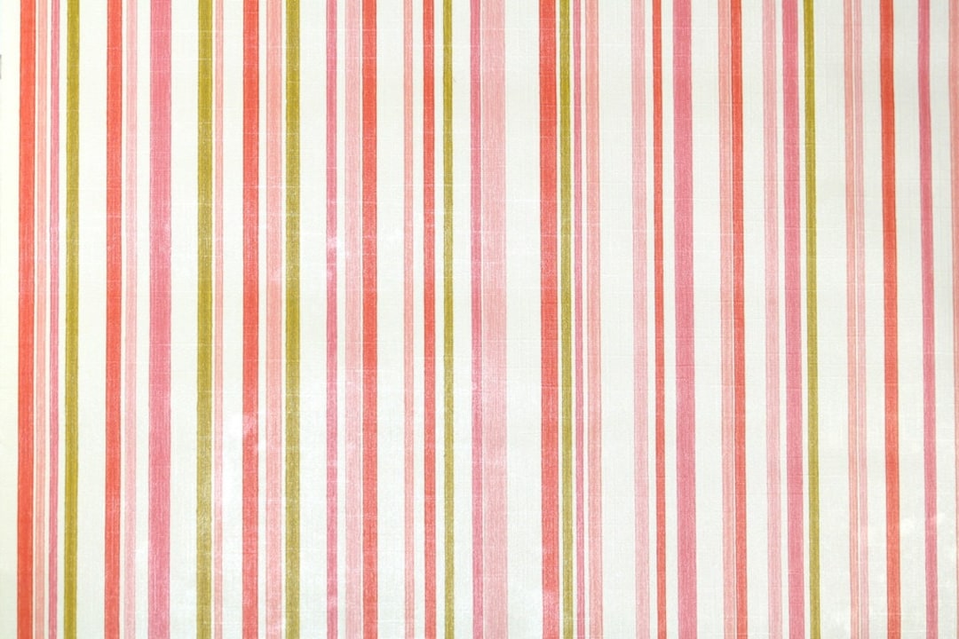 Retro Wallpaper by the Yard 70s Vintage Wallpaper - 1970s Pink White ...