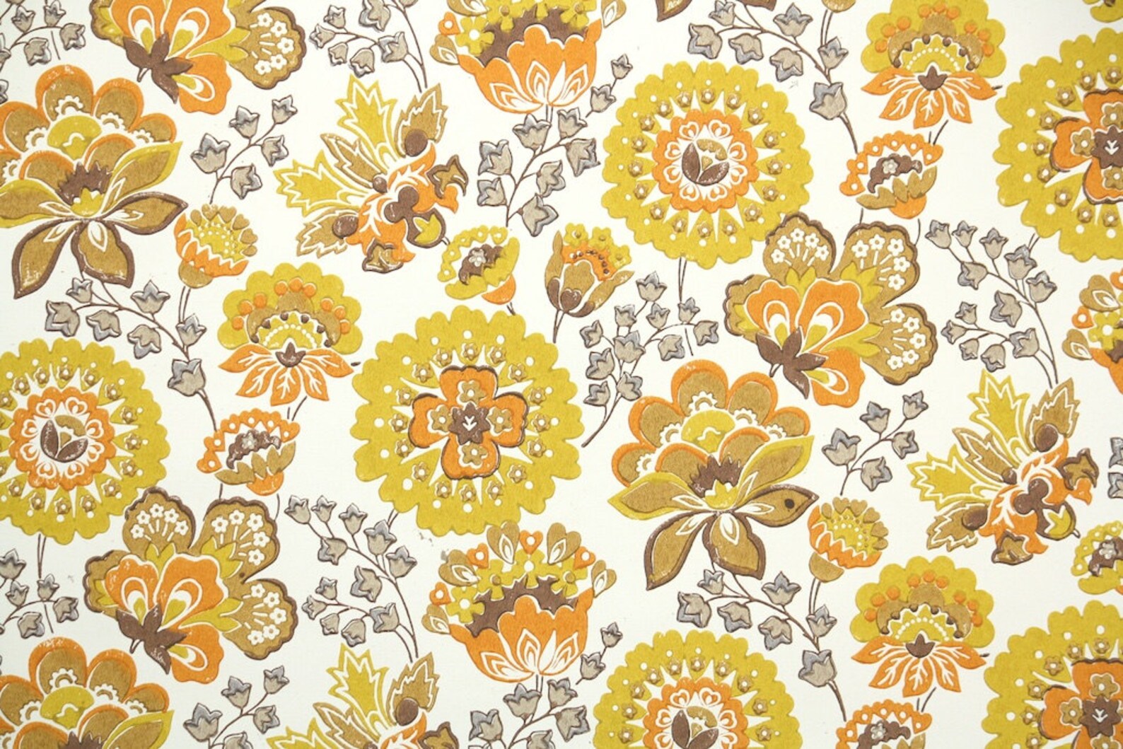 Retro Wallpaper by the Yard 60s Vintage Wallpaper 1960s - Etsy
