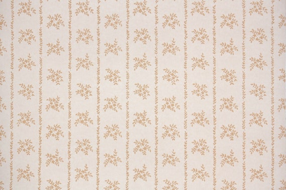 1960s Vintage Wallpaper by the Yard Retro Botanical Stripe - Etsy