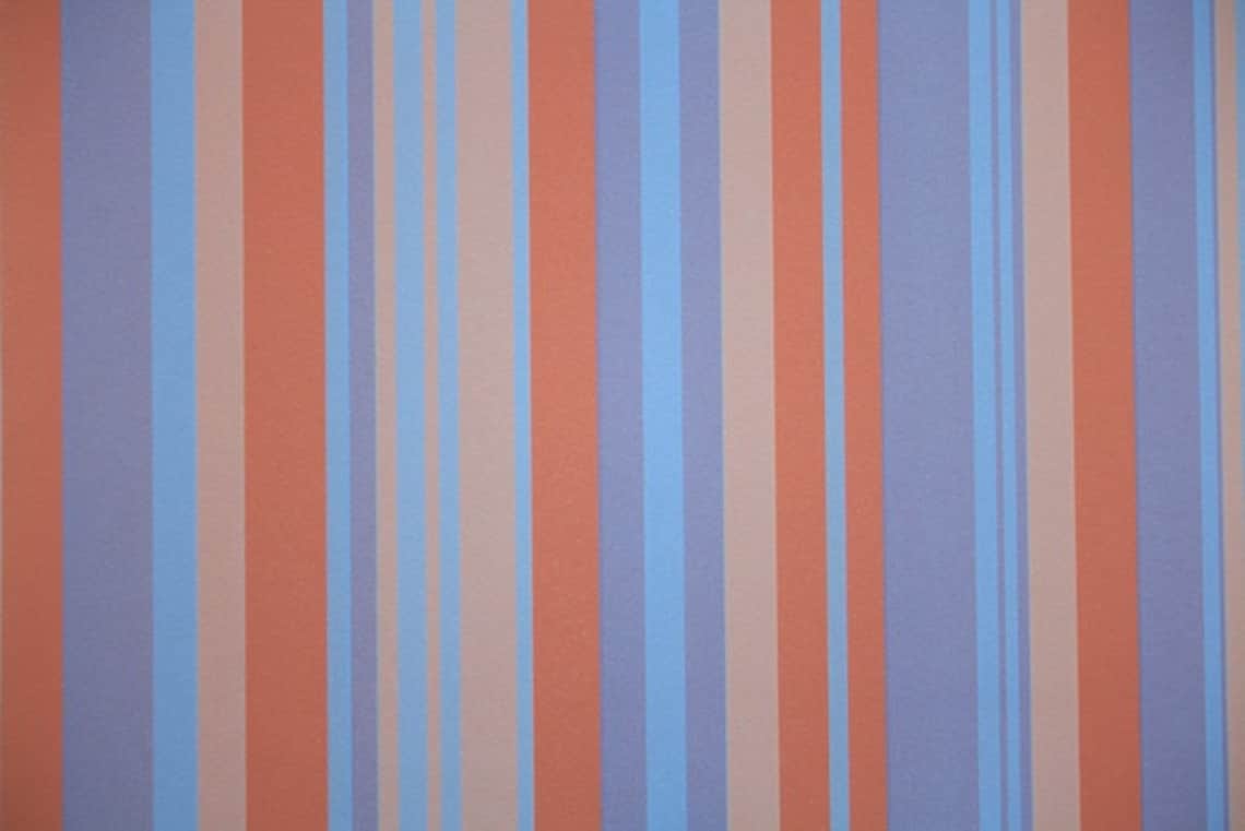 Retro Wallpaper by the Yard 70s Vintage Wallpaper 1970s Blue - Etsy