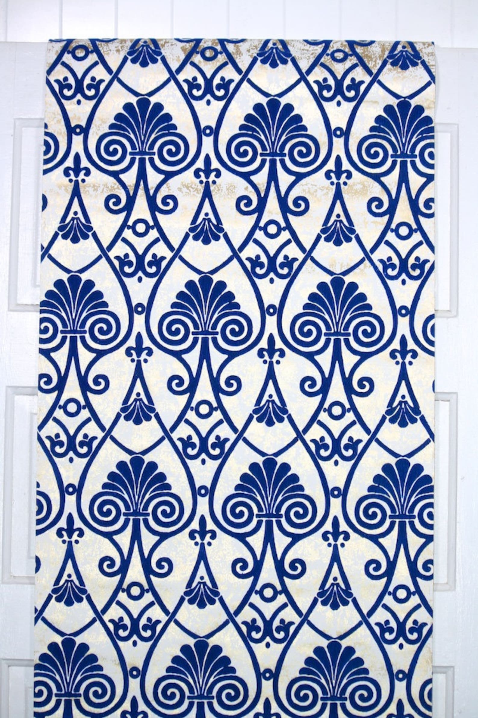 Retro Flock Wallpaper by the Yard 70s Vintage Flock Wallpaper | Etsy