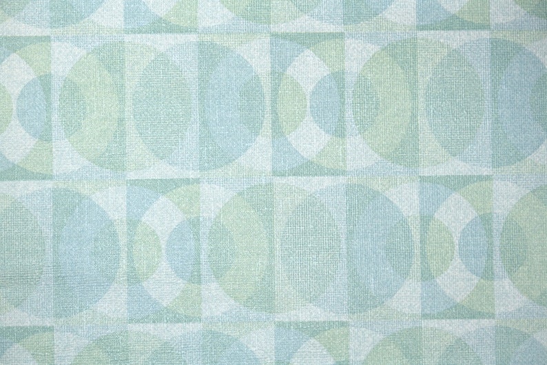 Retro Wallpaper by the Yard 70s Vintage Wallpaper 1970s Blue - Etsy