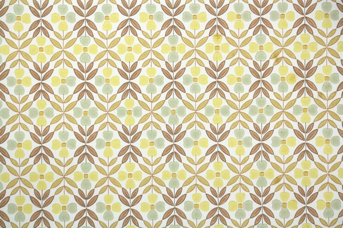 Retro Wallpaper by the Yard 60s Vintage Wallpaper 1960s | Etsy