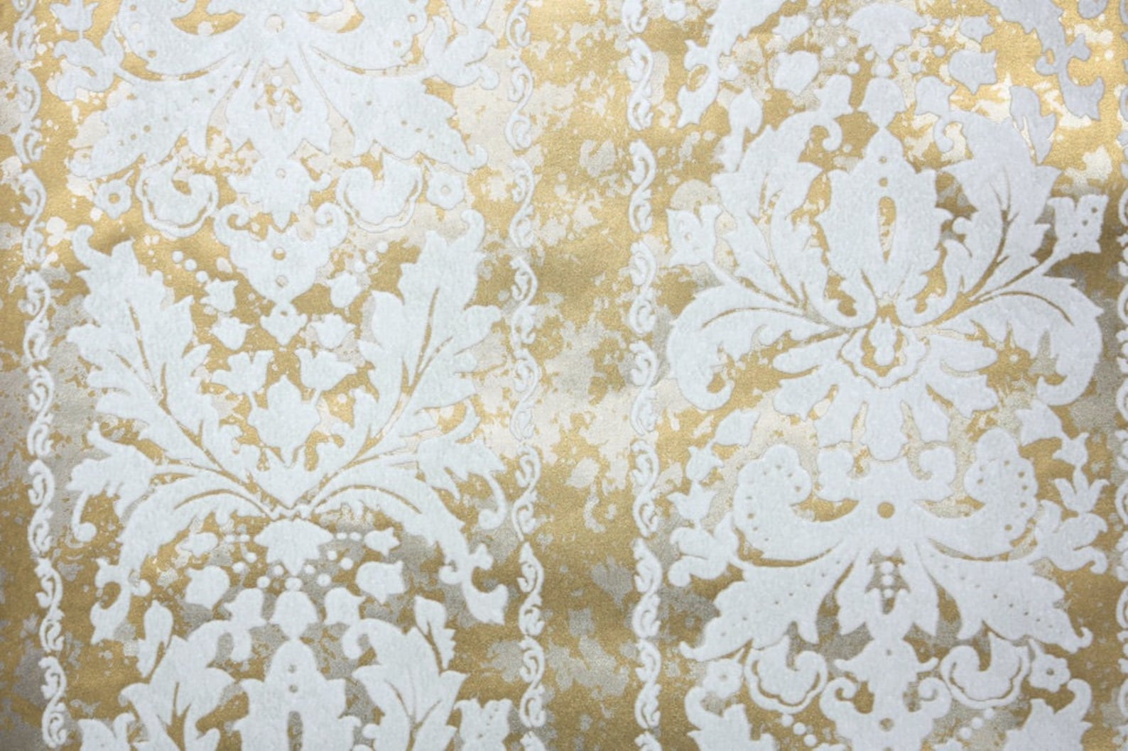 Retro Flock Wallpaper by the Yard Vintage Flock Wallpaper - Etsy