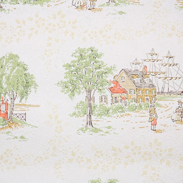 Colonial Wallpaper - Etsy