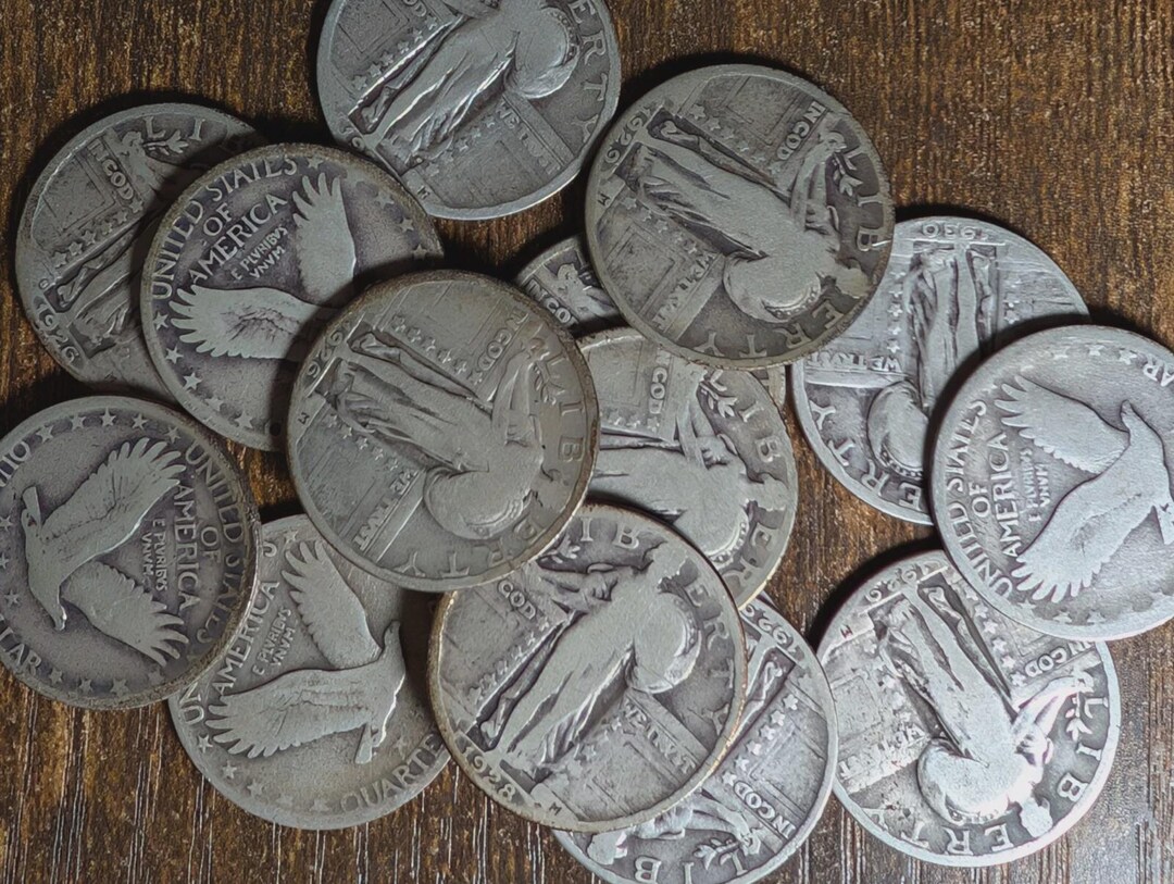 Vintage US Silver Quarters – 90% Silver – Standing Liberty – Pick How ...