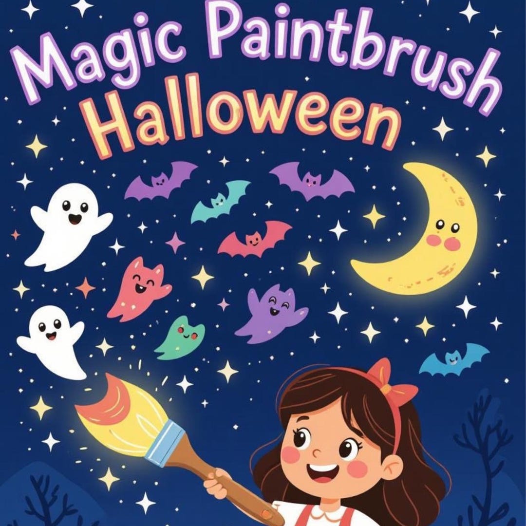 50 Magic Paintbrush Halloween Coloring Pages- Printable Sheets -A4 & US ...