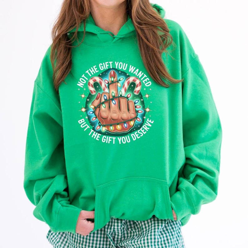 Middle Finger Christmas PNG | Funny Rude Holiday Art | Sarcastic Xmas ...