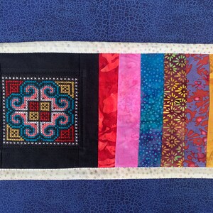 Batik Cotton Fabric Hmong Cross Stitch Lace Rick Rack Mug Rug Coaster ...