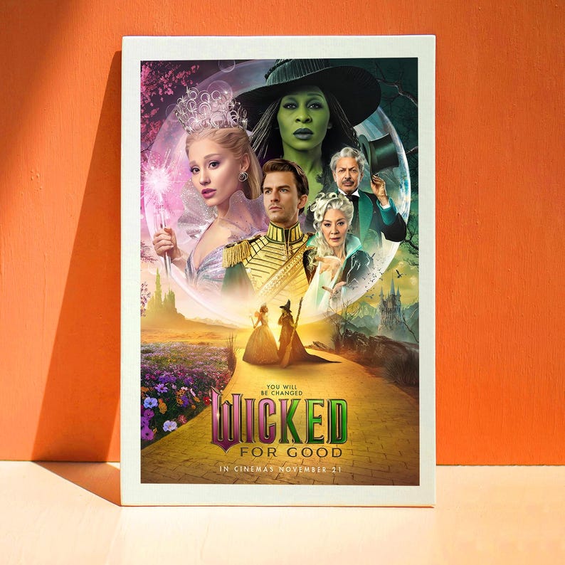 Wicked for Good Movie Poster – HD Canvas Print, Wall Art - Etsy