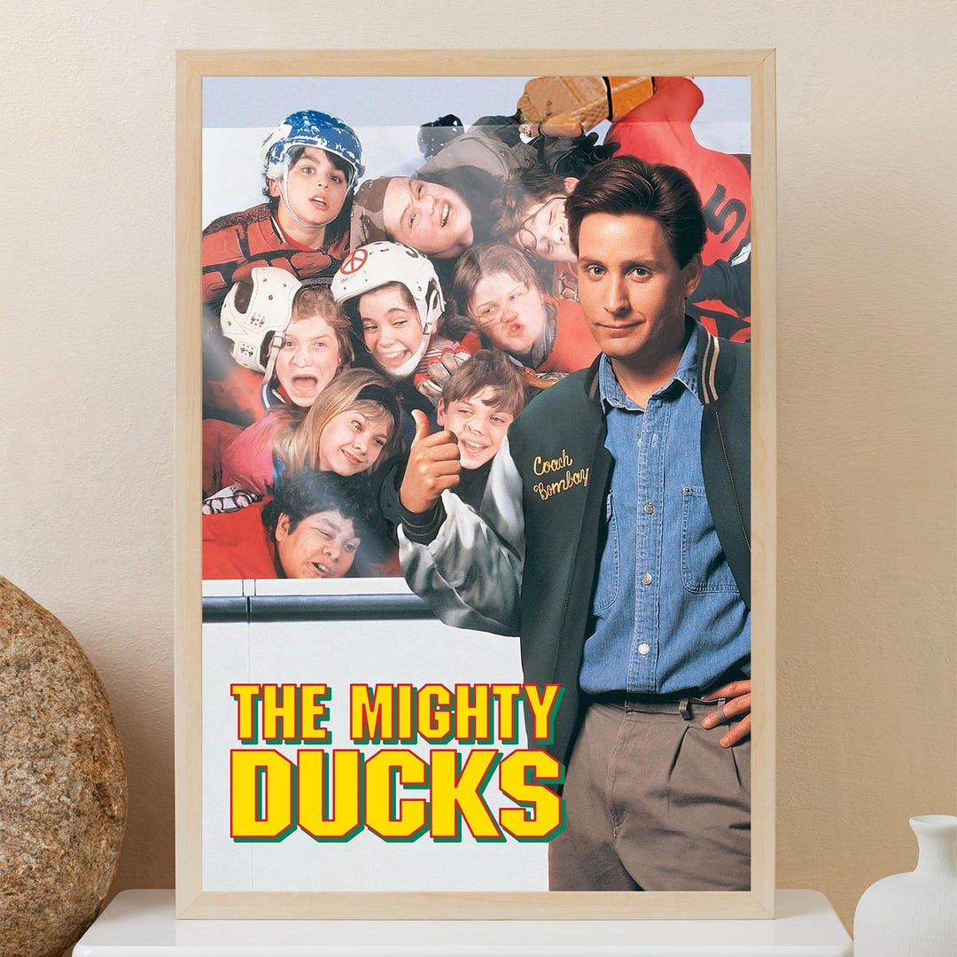 The Mighty Ducks Movie Poster - HD Canvas Print Wall Art - Etsy
