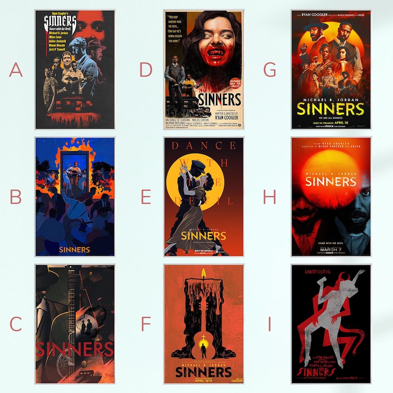 Sinners Movie [poster - Etsy