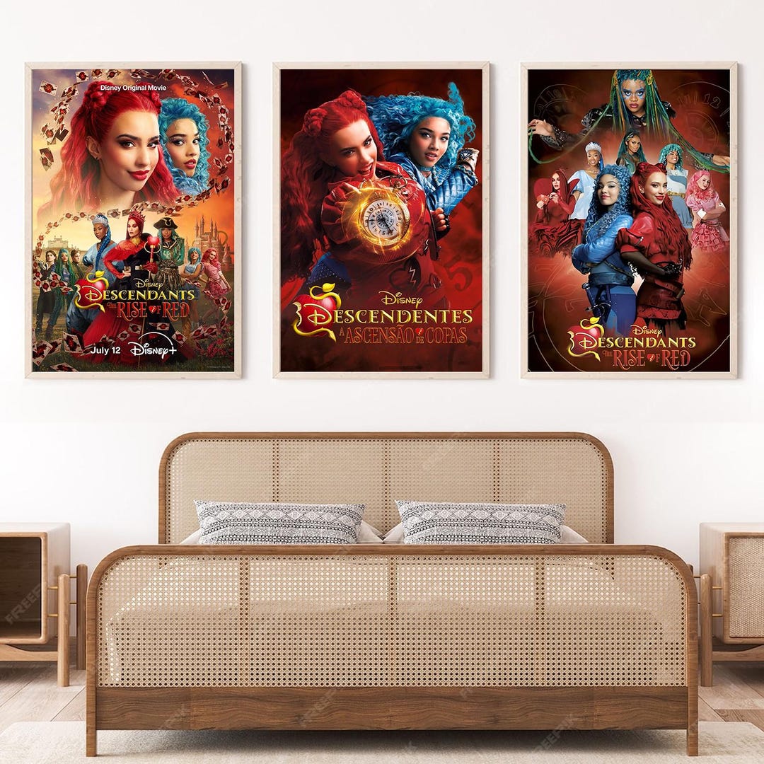 Descendants: Rise of Red Movie Poster - HD Canvas Print - Etsy