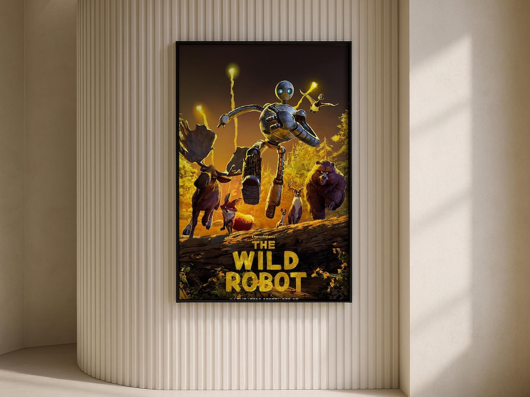 The Wild Robot Poster, Movie Poster, Vintage Poster, Art Home ...