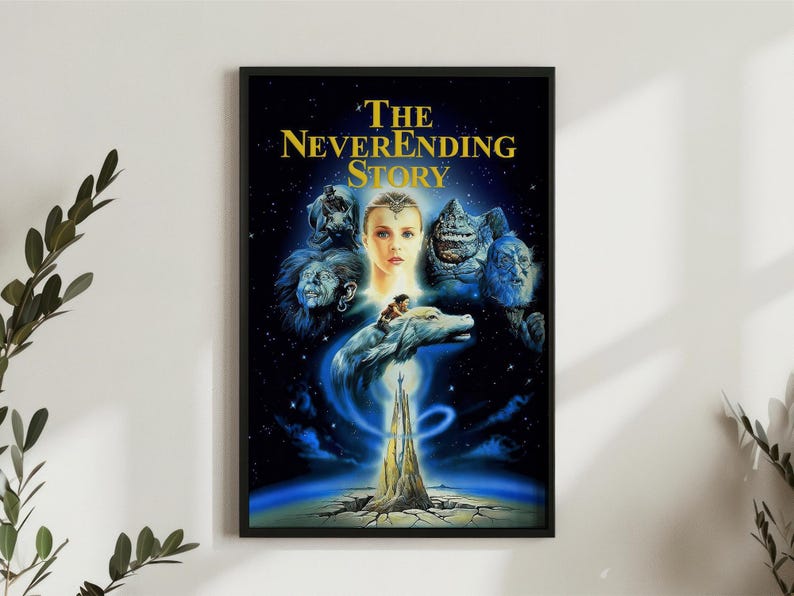 The Neverending Story Movie Poster, Vintage Poster, Art Home Decoration ...