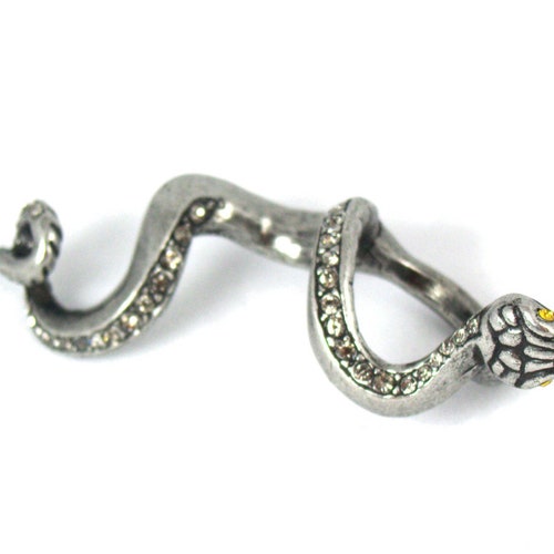 Snake Ring. Serpent Ring. 3 Finger Ring. Reptile Ring - Etsy