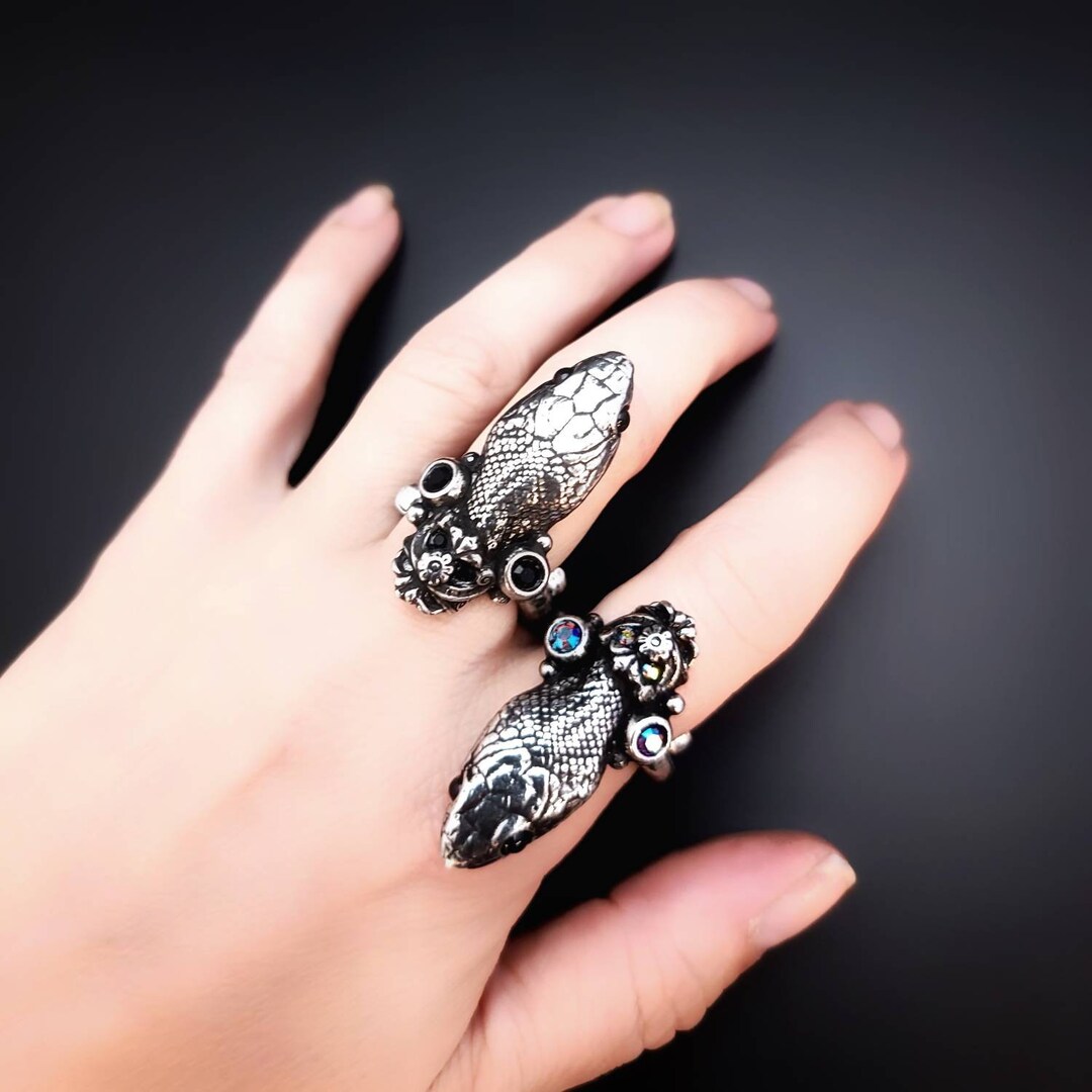 Rat Snake Ring. Snake Head Ring. Made to Order - Etsy
