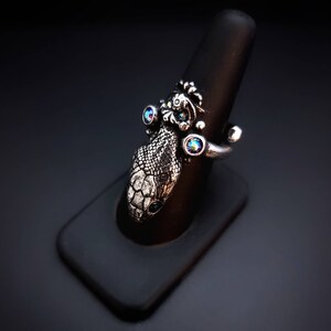 Rat Snake Ring. Snake Head Ring. Made to Order - Etsy