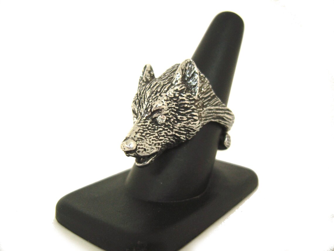 Wolf Ring - Etsy