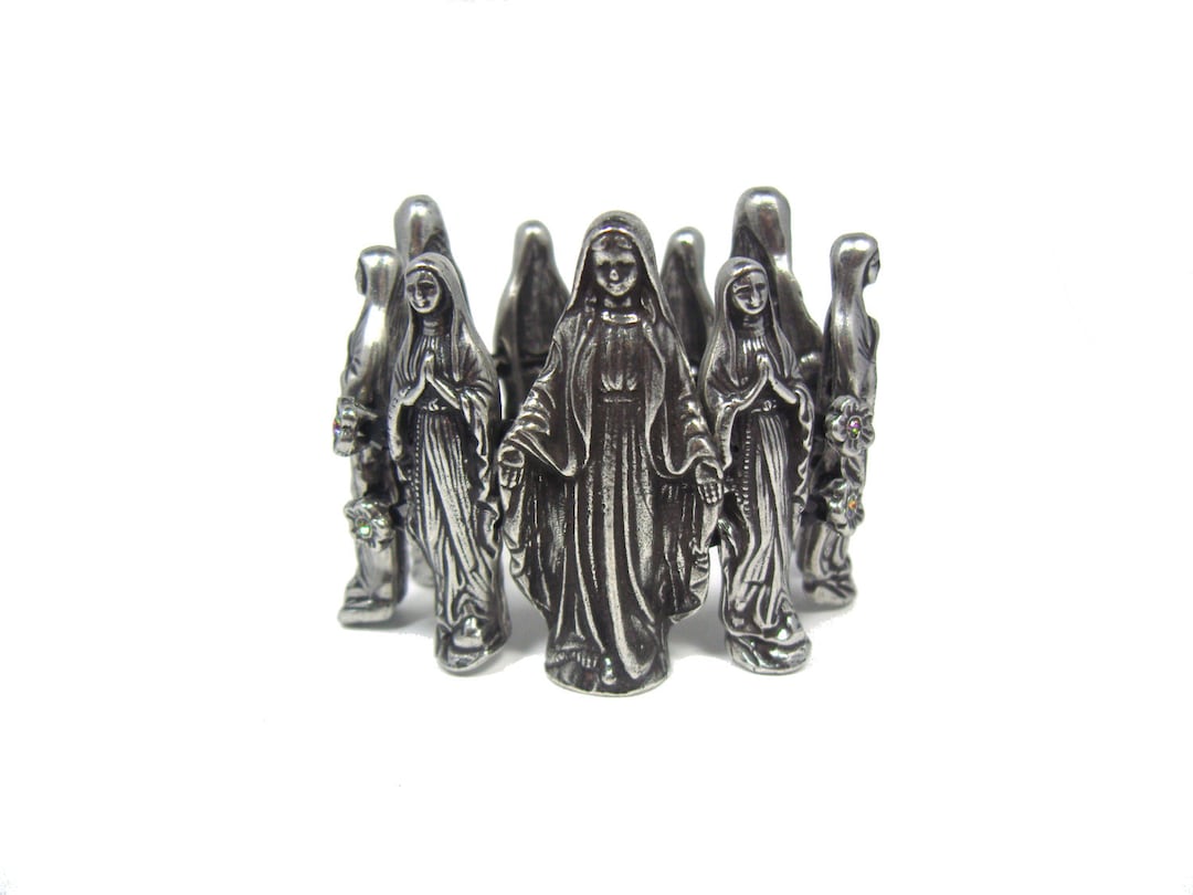 Virgin Mary Stretch Bracelet - Etsy