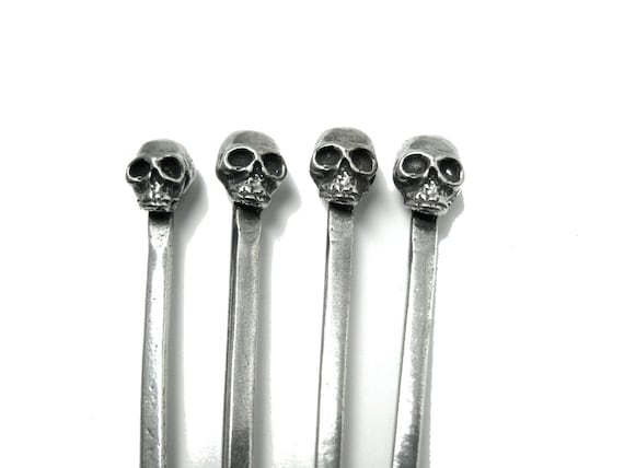 Skull Swizzle Sticks. Stir Sticks. Skull. Barware. Cocktail - Etsy