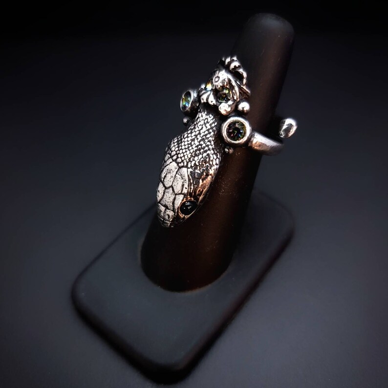 Rat Snake Ring. Snake Head Ring. Made to Order - Etsy