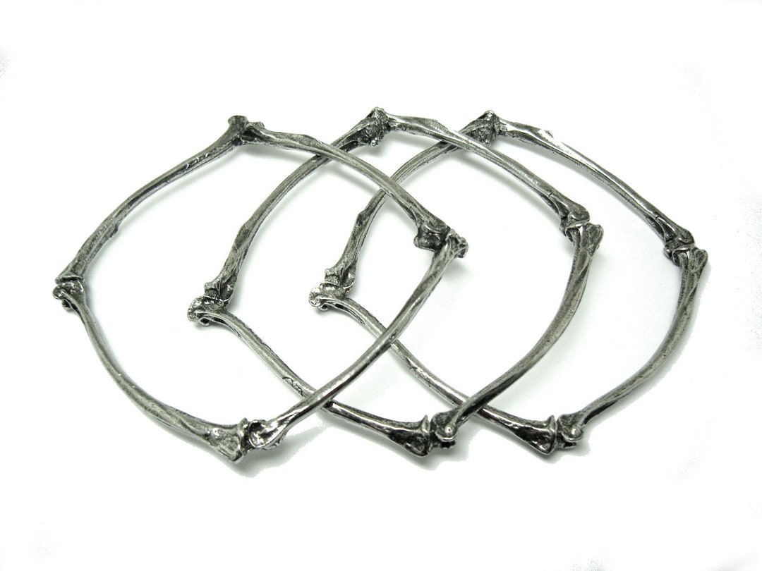 Bone Bangle Bracelets. Bones. Departed. Made to Order - Etsy