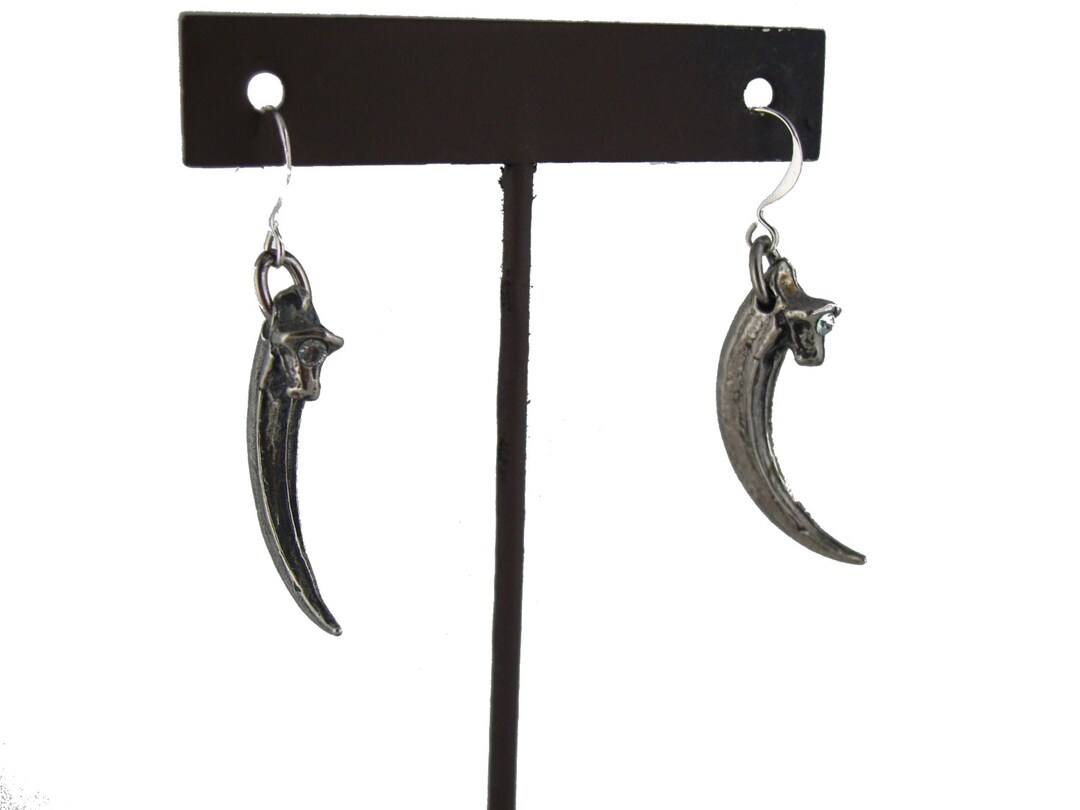 Raven Claw Ear Wires, Raven Claw Earrings, Raven Earrings, Claw ...
