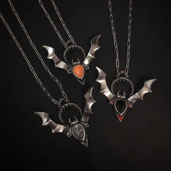 Bat Pendant - Etsy